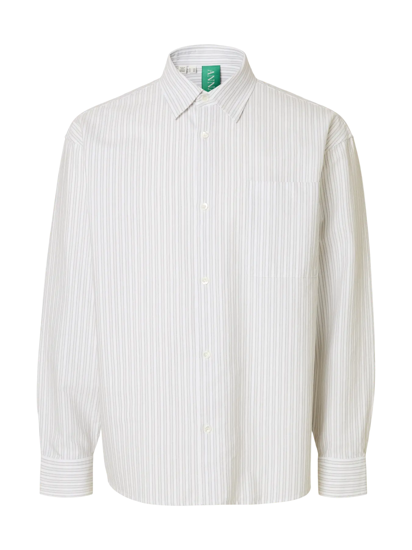 Volund Oxford Long-sleeve Shirt - Brilliant White/Weathered Teak ...